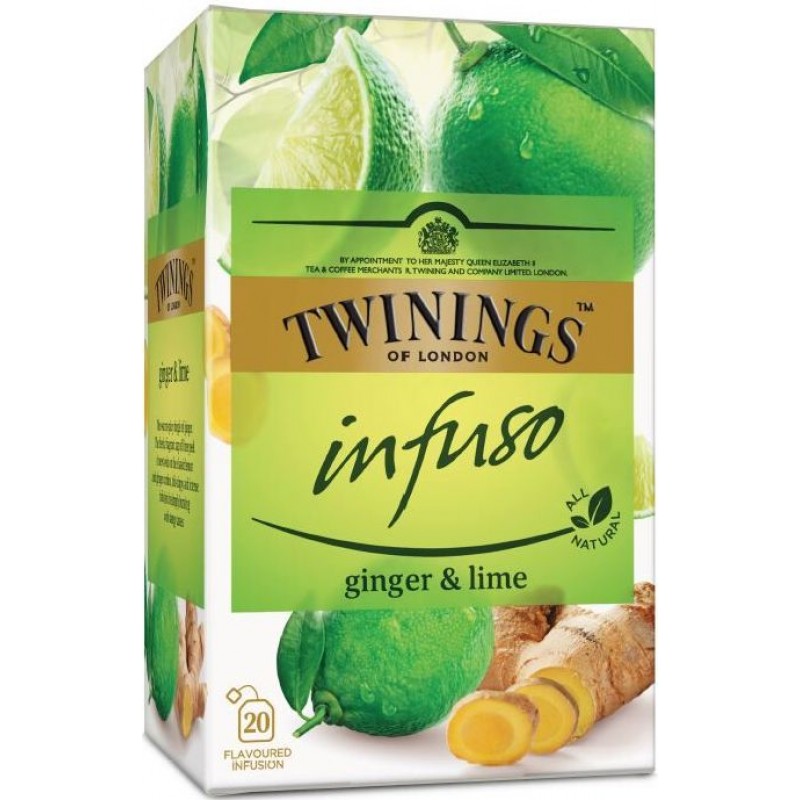 Ceai Twinings Infuzie Ghimbir si Lime 20 Pliculete Ceai | FineStore