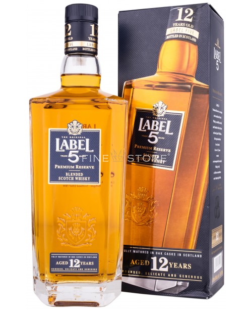 Label 5 Premium Reserve 12 Ani 0.7L Whisky Blended Whisky | FineStore