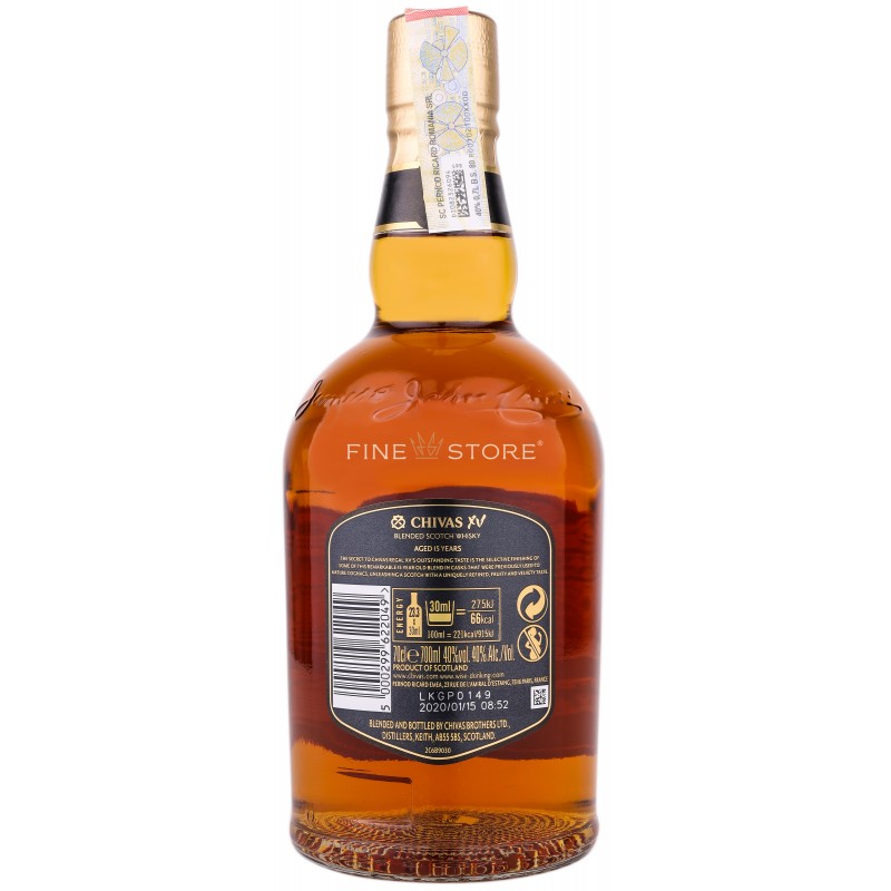 Chivas Regal XV 15 Ani 0.7L Whisky Blended Whisky | FineStore