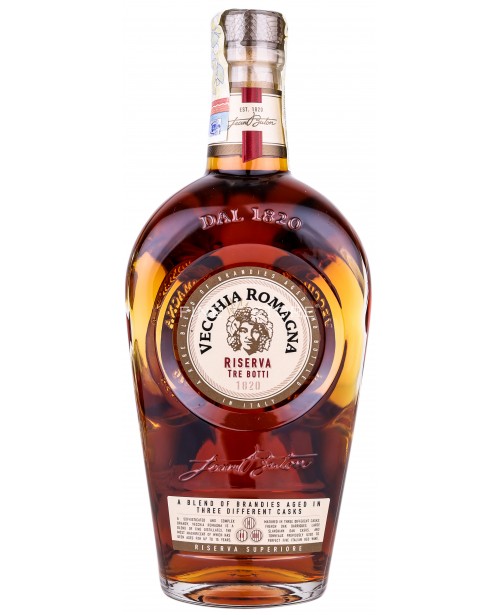 Vecchia Romagna Riserva Tre Botti 0.7L Brandy | FineStore