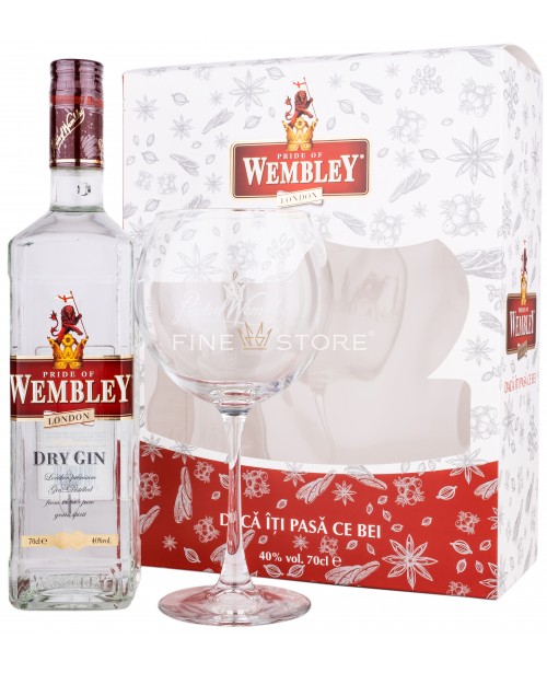 Wembley Dry Gin Cu Pahar 0.7L Gin | FineStore