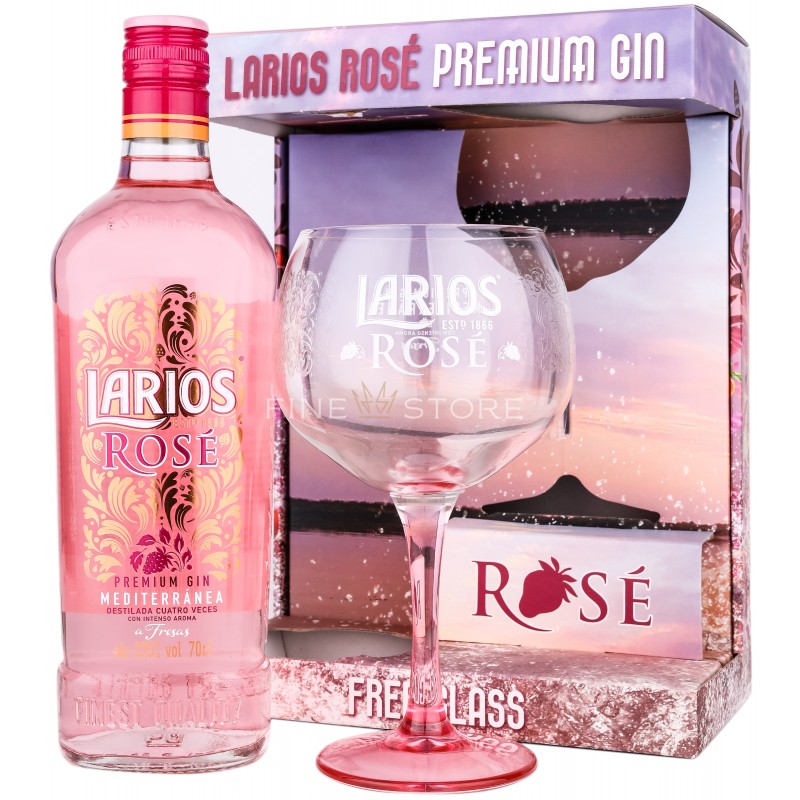 Larios Rose Gin Cu Pahar 0.7L Gin | FineStore