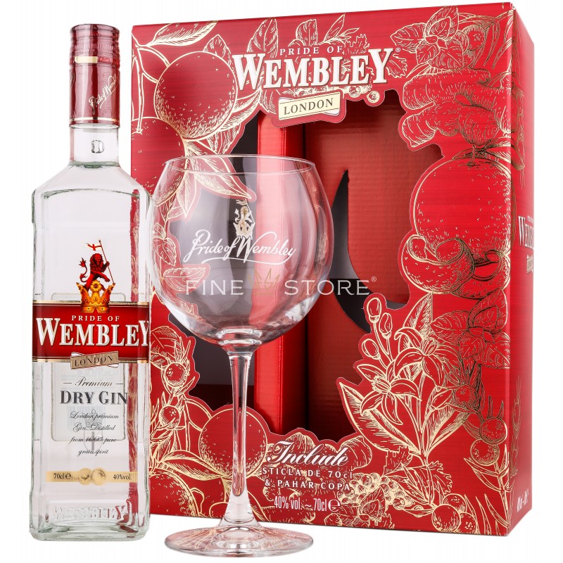 Wembley Dry Gin Cu Pahar 0.7L Gin | FineStore