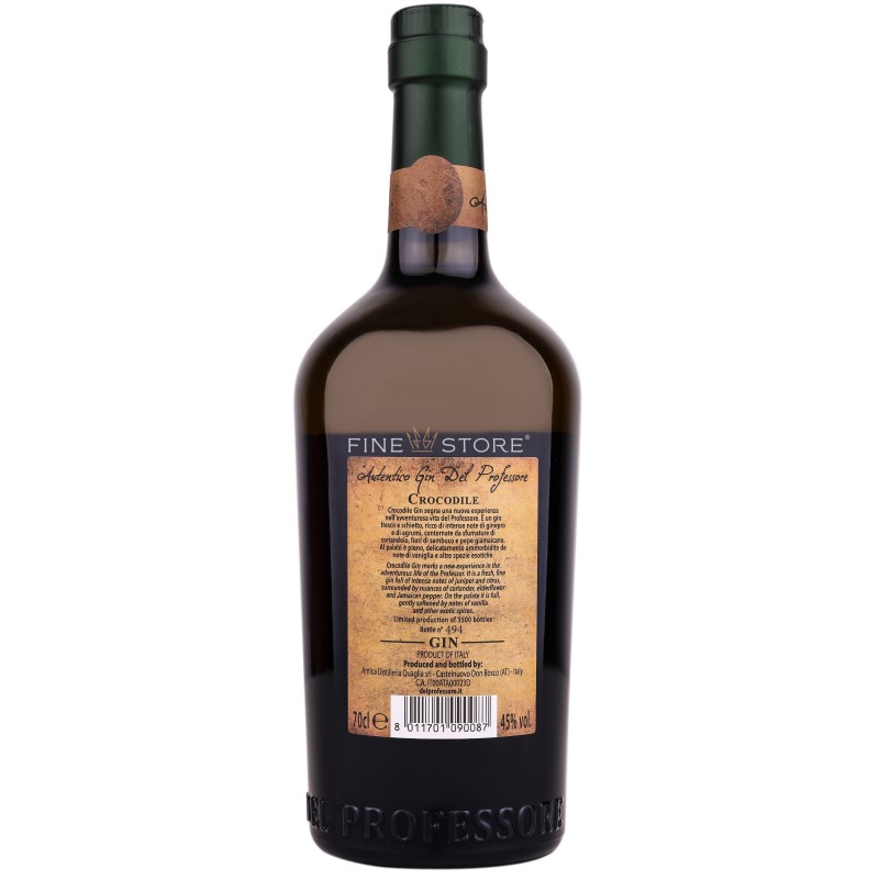 Del Professore Gin Authentic Crocodile 0.7L Gin | FineStore