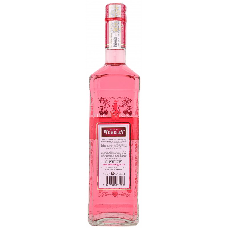 Wembley Strawberry Pink 0.7L Gin | FineStore