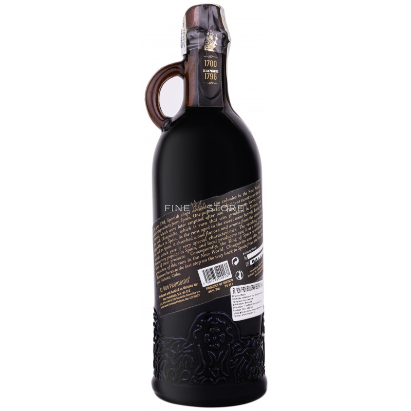 El Ron Prohibido Gran Reserva 15 Ani 0.7L Rom | FineStore