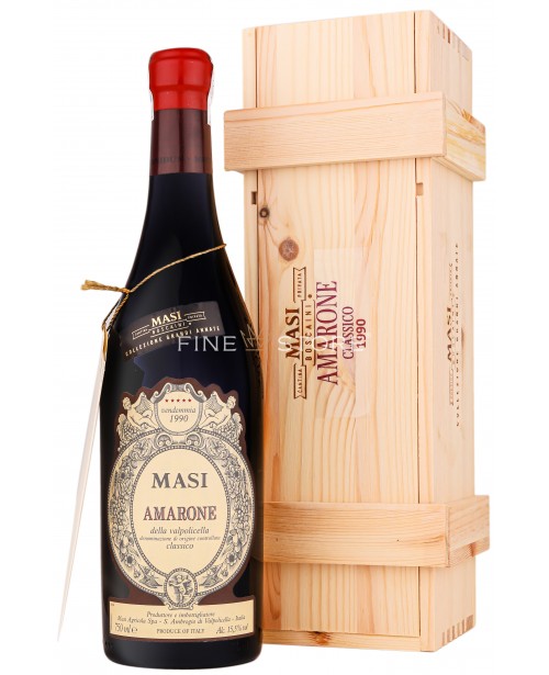 Masi Boscaini Amarone Della Valpolicella Classico 1990 Cutie Lemn 0.75L Vin Italia | FineStore