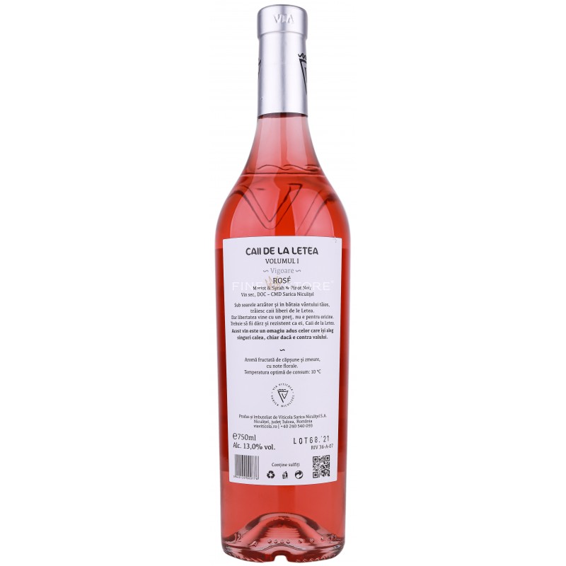 Sarica Niculitel Caii de la Letea Volumul 1 Rose 0.75L Vin Romania ...