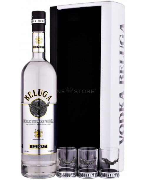 Beluga Noble Cu 3 Pahare Vodka | FineStore