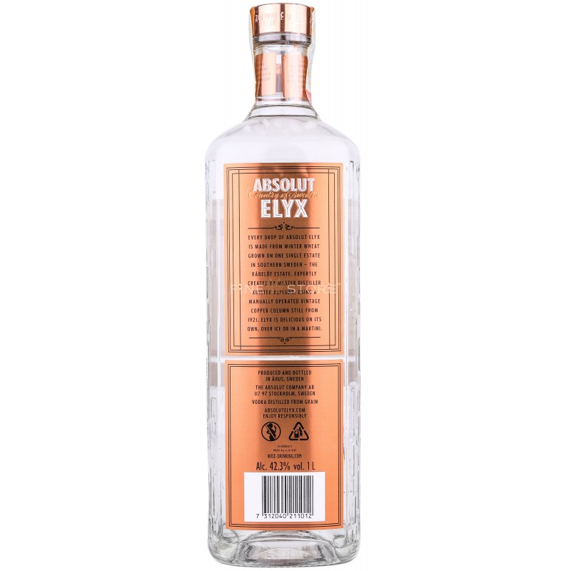 Absolut Elyx 1L Vodka | FineStore