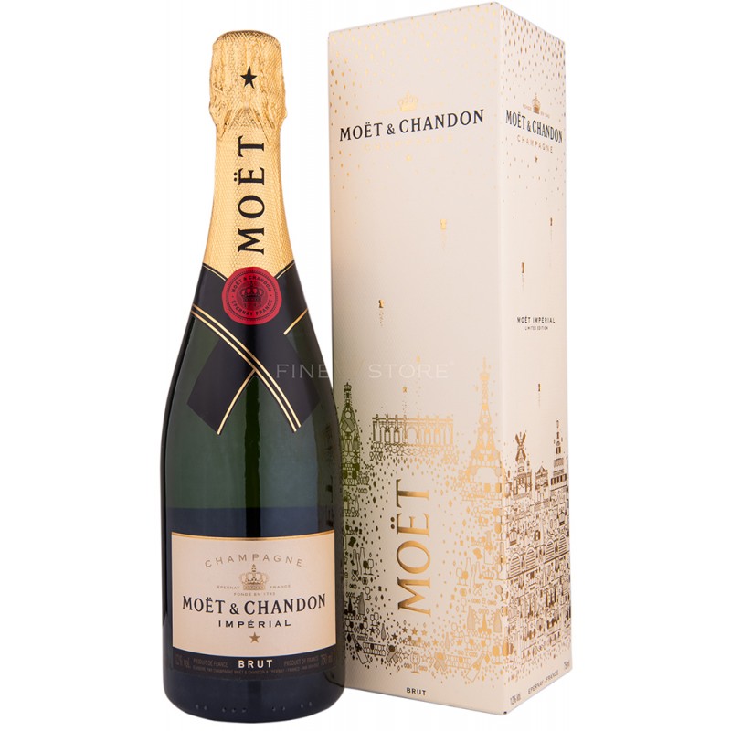 Moet & Chandon Brut Cutie Editie Speciala EOY 0.75L Sampanie | FineStore