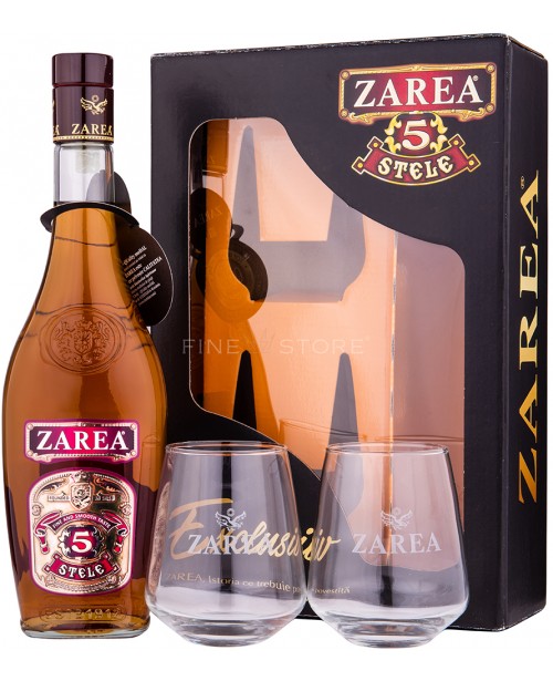 Zarea Exclusiv 5 Stele cu 2 Pahare 0.5L Brandy | FineStore