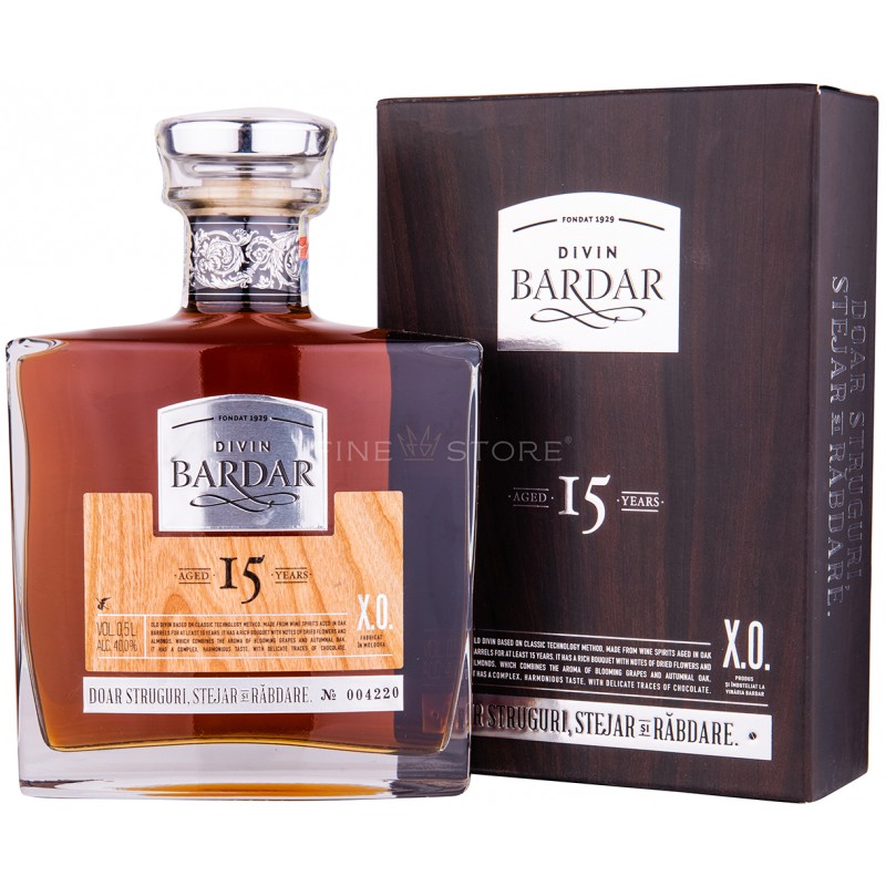 Divin Bardar Platinum XO 15 Ani 0.5L Brandy | FineStore